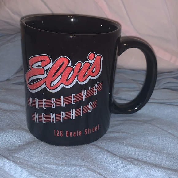 Dining | Elvis Presleys Memphis Black Vintage Cup Mug | Poshmark